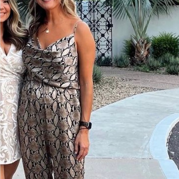 Pants & Jumpsuits | Snakeskin Jumpsuit | Poshmark